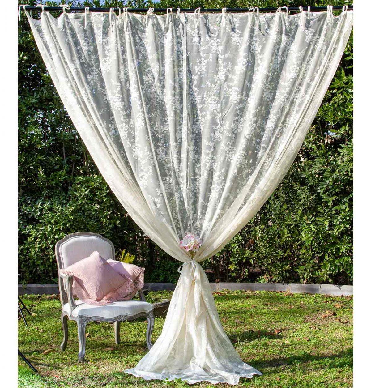 Tenda Shabby Chic in pizzo CIEL | Tendenze Shabby Chic