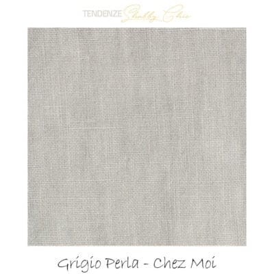 Runner in lino provenzale Grigio perla
