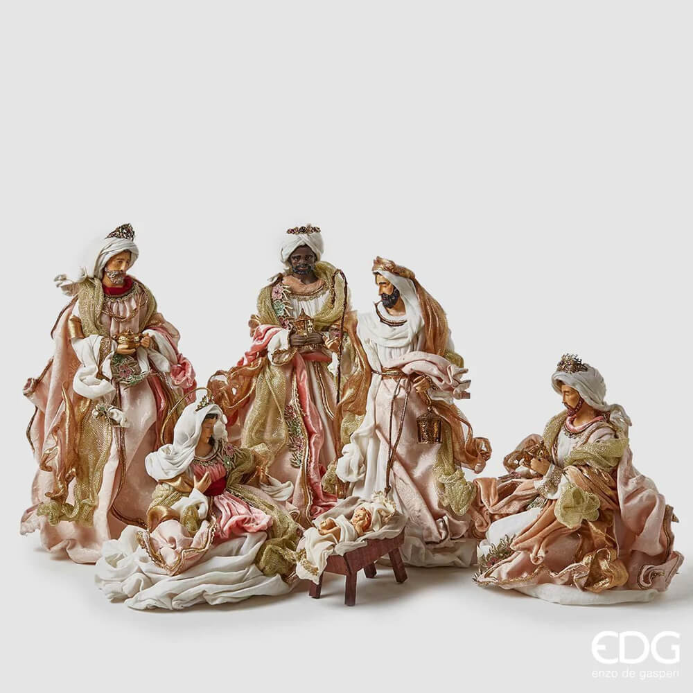 EDG Set 6 Piezas Belén Completo con Reyes Magos