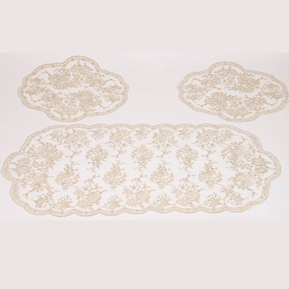Fiori di Lena Tris in pizzo oro eleganti